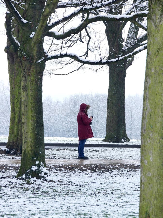 Lost in the Snow stock photo. Image of poor, person - 106779236