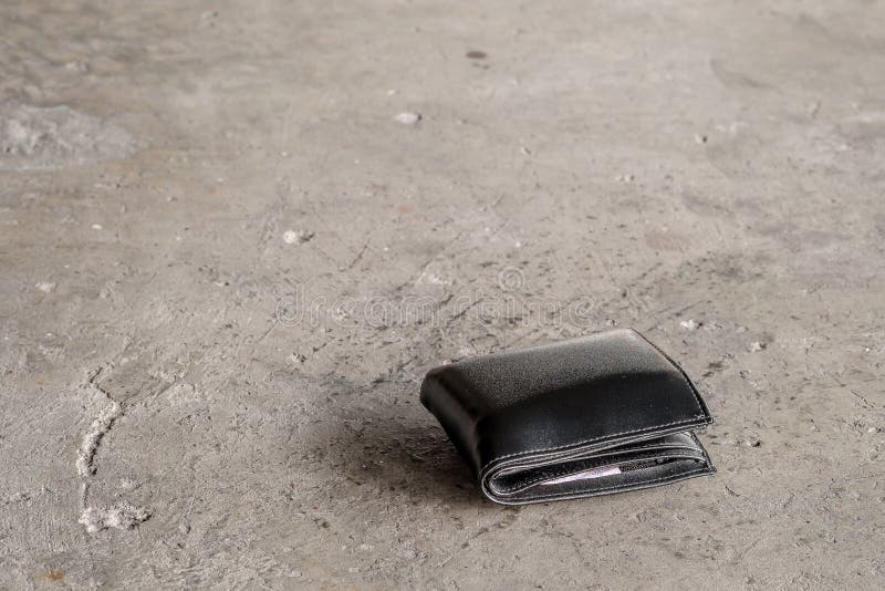 The lost wallet. stock image. Image of debt, finance - 80831825