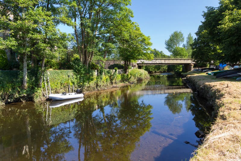 Lostwithiel Cornwall stock image. Image of river, lostwithiel - 32347165