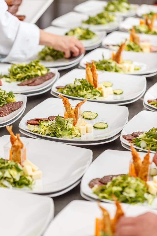 Lot of appetizer plates stock photo. Image of cuisine - 91774052