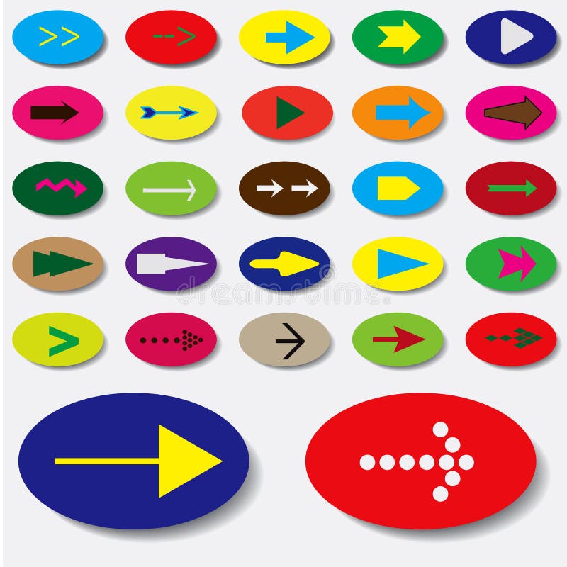 A lot of arrows stock vector. Illustration of design - 35950741