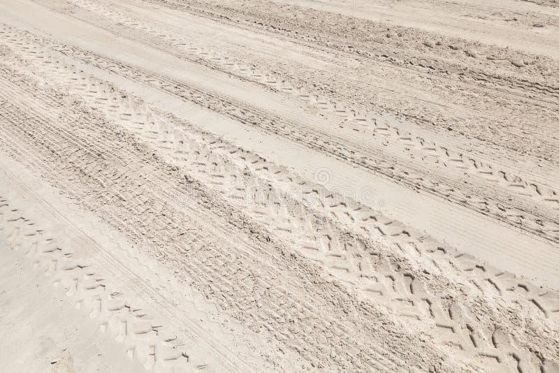 A Lot of ATV Tracks on the White Sand Stock Photo - Image of vehicle ...