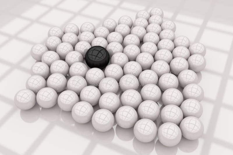A lot of balls stock illustration. Illustration of black - 56142015