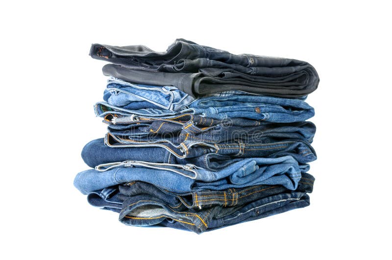 Lot of blue jeans stock image. Image of cloth, garment - 41732709