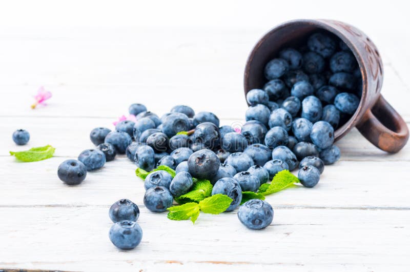 A Lot of Blueberries on the Table. Stock Photo - Image of nature, light ...