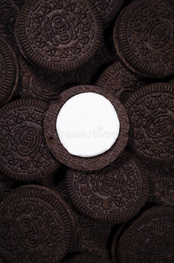 A Lot of Brown Oreo Cookies Editorial Photography - Image of texture ...