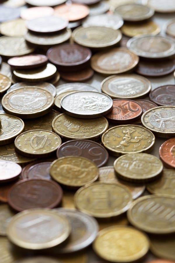Coins from Different Countries Stock Image - Image of macro, cent ...