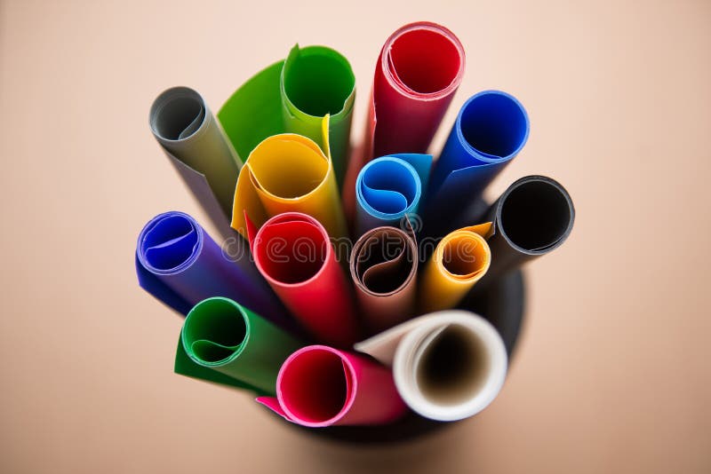 Lot of Color Paper for Crafts Idea Stock Image - Image of crafts, sheet ...