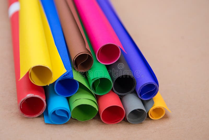 Word COLOR Made from Colored Paper Alphabet Stock Illustration ...