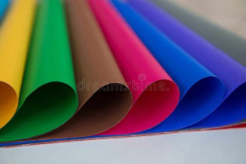 Lot of Color Paper for Crafts Idea Stock Image - Image of decorative ...