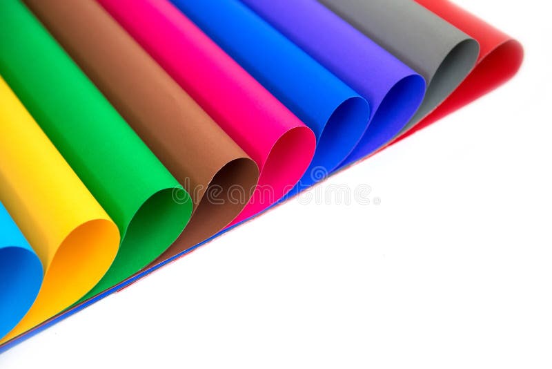 Lot of Color Paper for Crafts Idea Stock Photo - Image of color, crafts ...