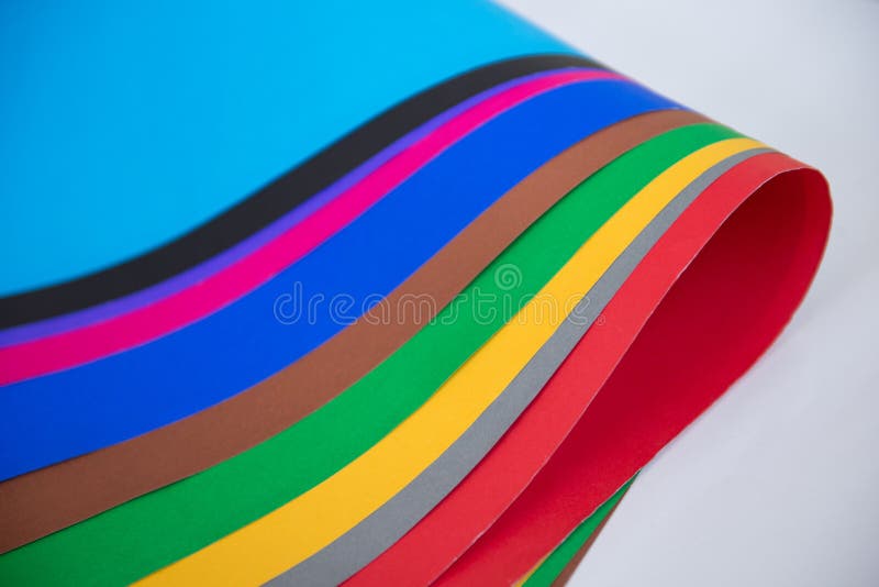 Lot of Color Paper for Crafts Idea Stock Photo - Image of backdrop ...