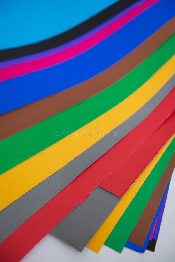 Lot of Color Paper for Crafts Idea Stock Image - Image of paper ...