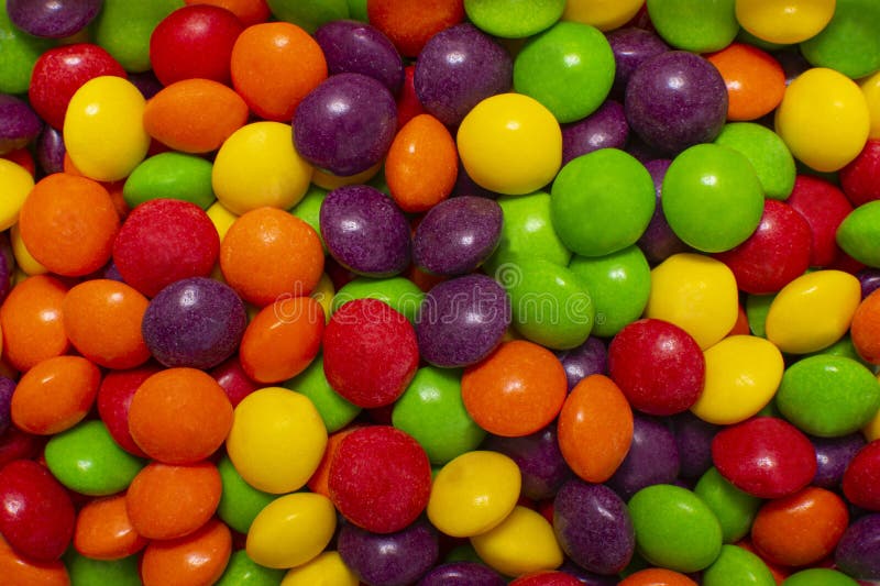 A Lot of Colored Sweets Close Up. Background Stock Image - Image of ...
