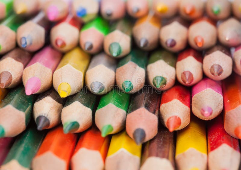 Lot of Crayons Colour Background Stock Image - Image of concept, detail ...