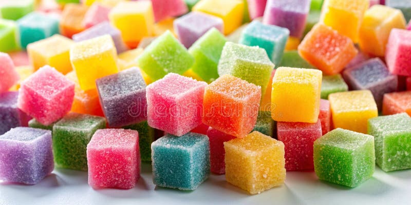 A Lot of Cube Shape Candy Sugary Chewing Candy AI-Generated Content ...