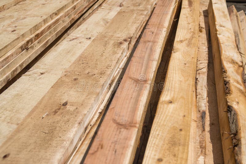 A Lot of Different Construction Materials from Wood Stock Photo - Image ...