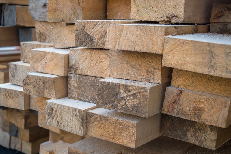 A Lot of Different Construction Materials from Wood Stock Photo - Image ...