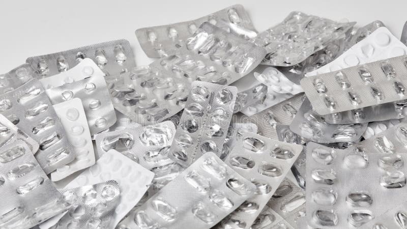 Empty Used Packaging of Medication Stock Image - Image of garbage ...