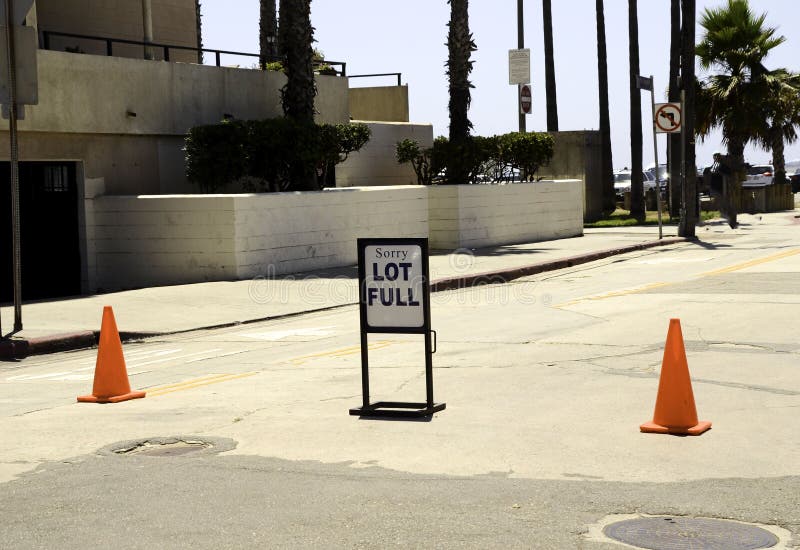 Lot Full Sign stock image. Image of sign, vehicles, full - 24525797