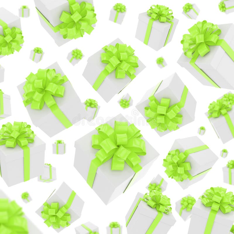 A Lot of Gift Box Fall Down Stock Illustration - Illustration of event ...