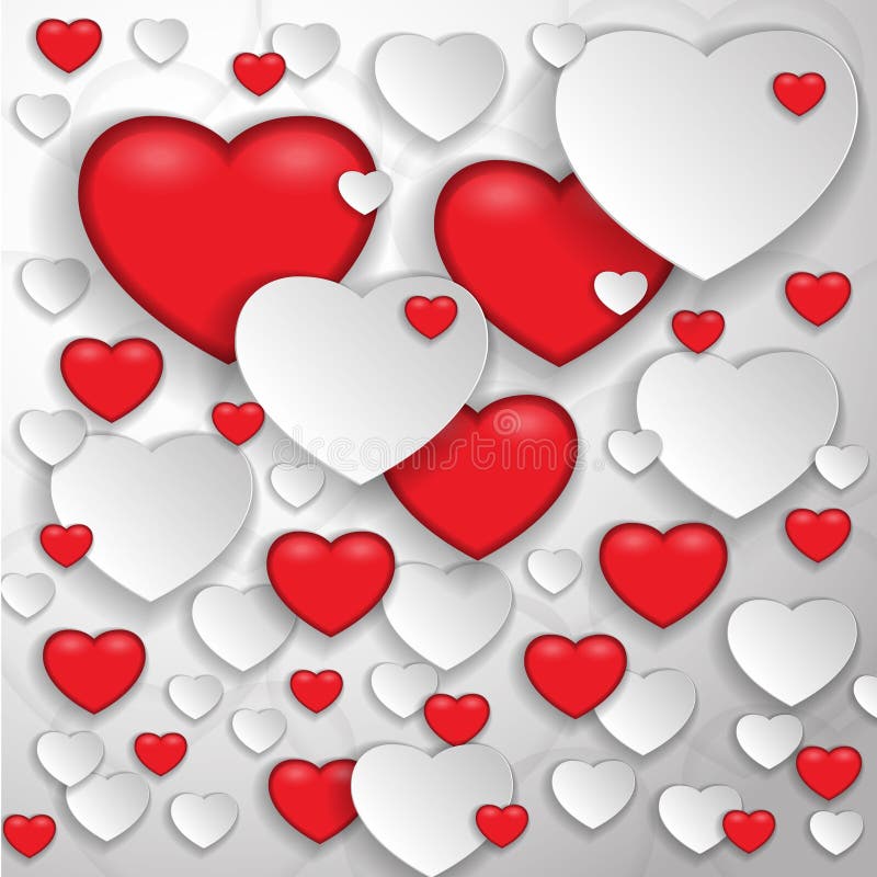 It is a lot of hearts stock vector. Illustration of light - 33357700