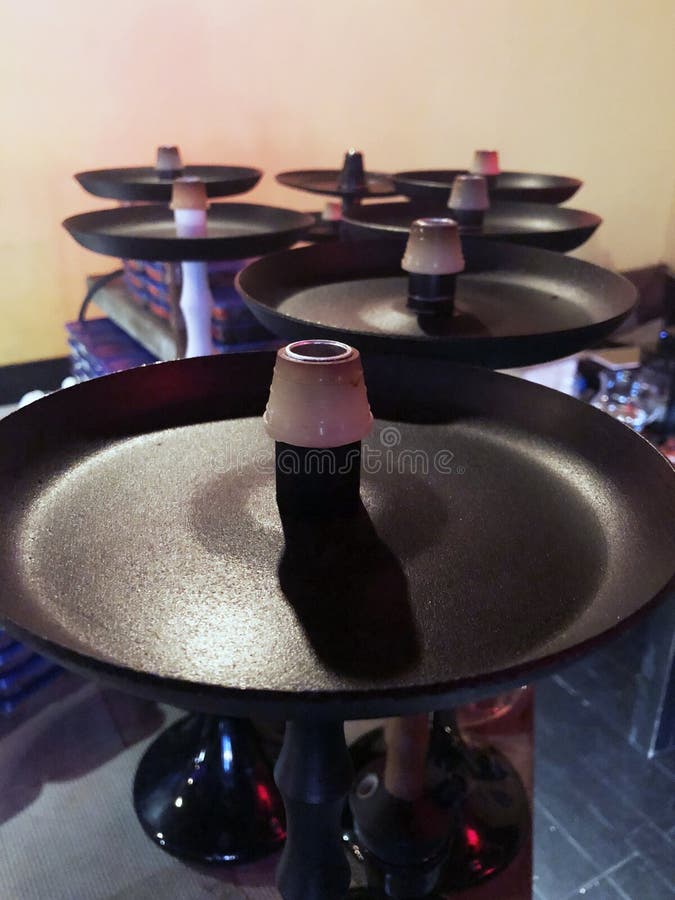 Hookah and Shisha in Smoke Bar Stock Photo - Image of event, bowl ...