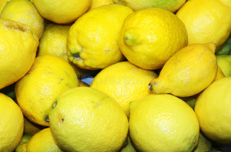 Lot of Lemon in the Grocery Stock Image - Image of natural, lemonade ...