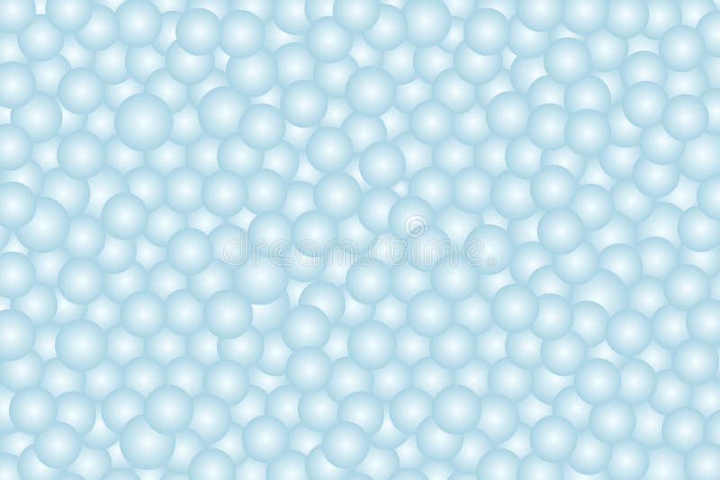 A Lot of Light Blue Bubbles Stock Illustration - Illustration of ball ...