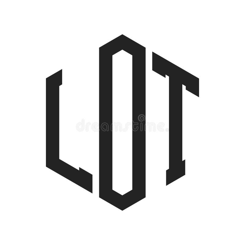LOT Logo Design. Initial Letter LOT Monogram Logo Using Hexagon Shape ...