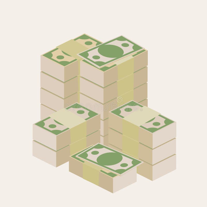 A lot of money stock vector. Illustration of dollars - 55649461