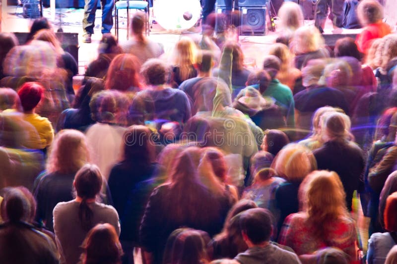 A Lot of Music Fans stock image. Image of media, heads - 91461343