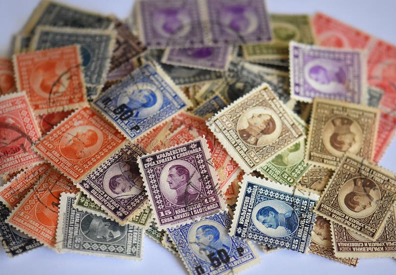 Lot of old branded stamps editorial photo. Image of collection - 89724946