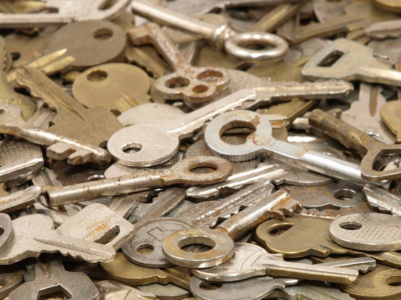 Lot of old keys. stock photo. Image of backdrop, background - 19983844