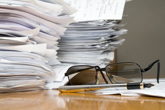 A lot of paperwork stock photo. Image of result, books - 2193350