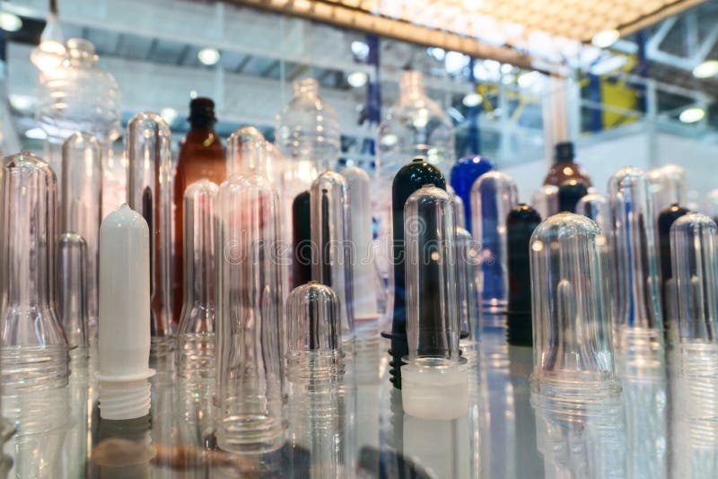 A Lot of Plastic PET Preforms. Stock Image - Image of plastic ...