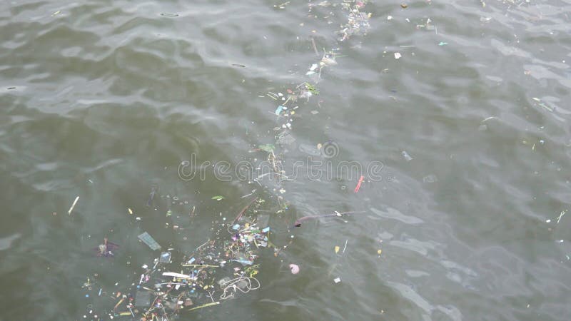 A Lot of Plastic Waste in the River Stock Video - Video of pollute ...