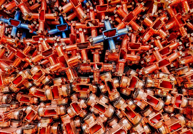 Beautiful Patterns of Red Cube Parts Piling Up, Pattern Background ...