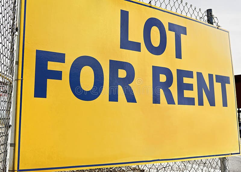 Lot for Rent stock image. Image of development, information - 24840989