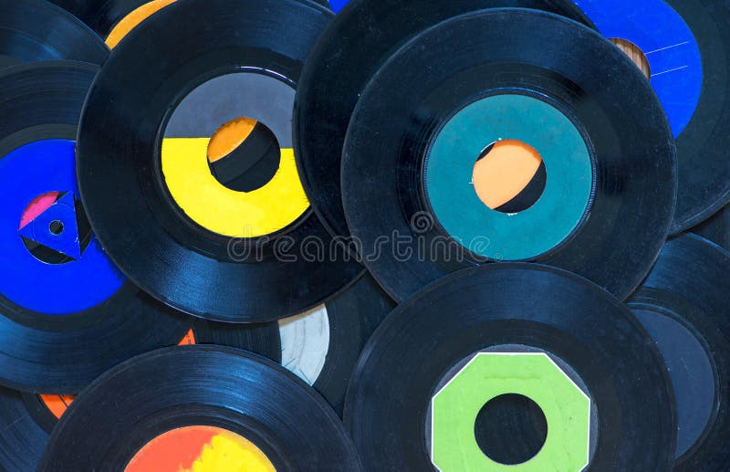 Vinyl Music Records Background Stock Image - Image of album, design ...