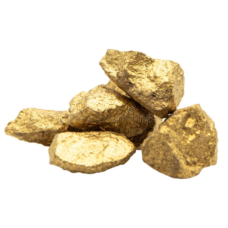 A Lot of Shiny Gold Nuggets Stock Image - Image of mineral, banking ...