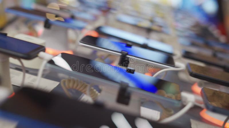 A Lot of Smartphone Models on Display at the Exhibition Stand of an ...