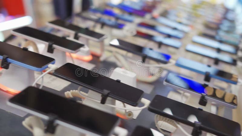 A Lot of Smartphone Models on Display at the Exhibition Stand of an ...
