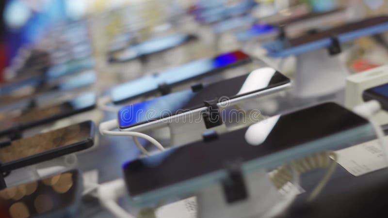 A Lot of Smartphone Models on Display at the Exhibition Stand of an ...