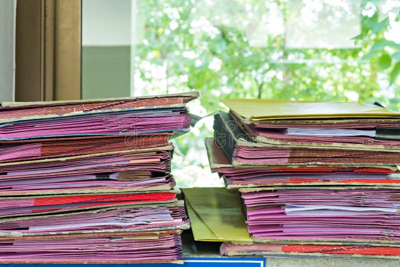 A Lot of Stack Document Folder Stock Photo - Image of aged, copy: 56391710