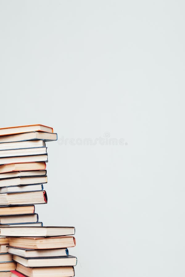 Stacks of Books for Teaching Knowledge Library University School White ...