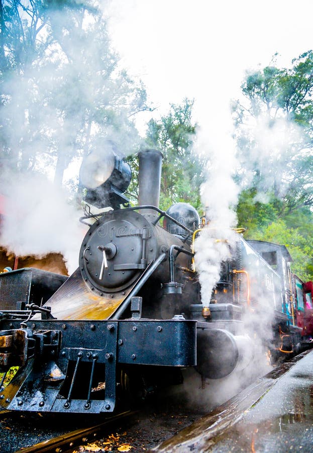 A Lot Steam of Classic Train Stock Image - Image of historical, engine ...