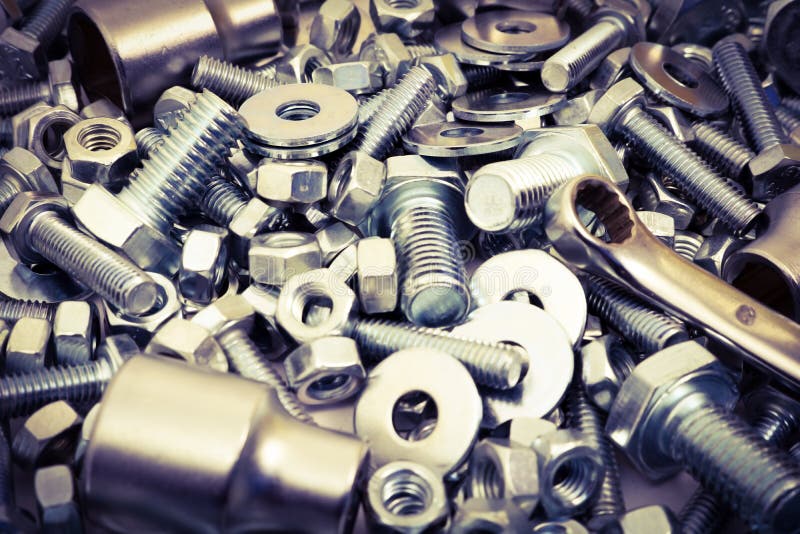 It is a Lot of Steel Tools and Details. Construction. Stock Image ...