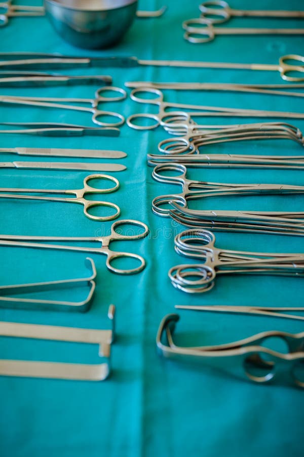 Lot of surgical tools stock photo. Image of hands, metallic - 57161046