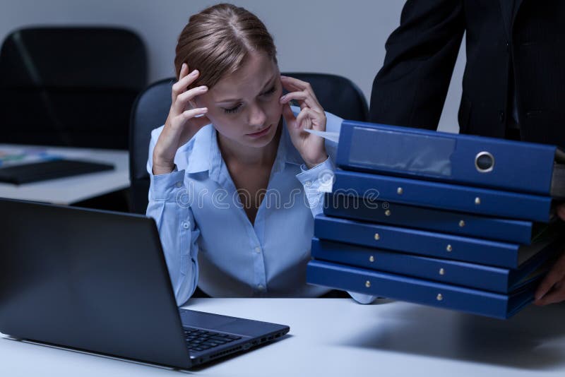 A lot to do at work stock image. Image of depression - 43754267